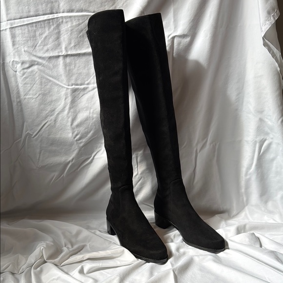 Stuart Weitzman | Shoes | Stuart Weitzman Black Suede Overtheknee Boots ...